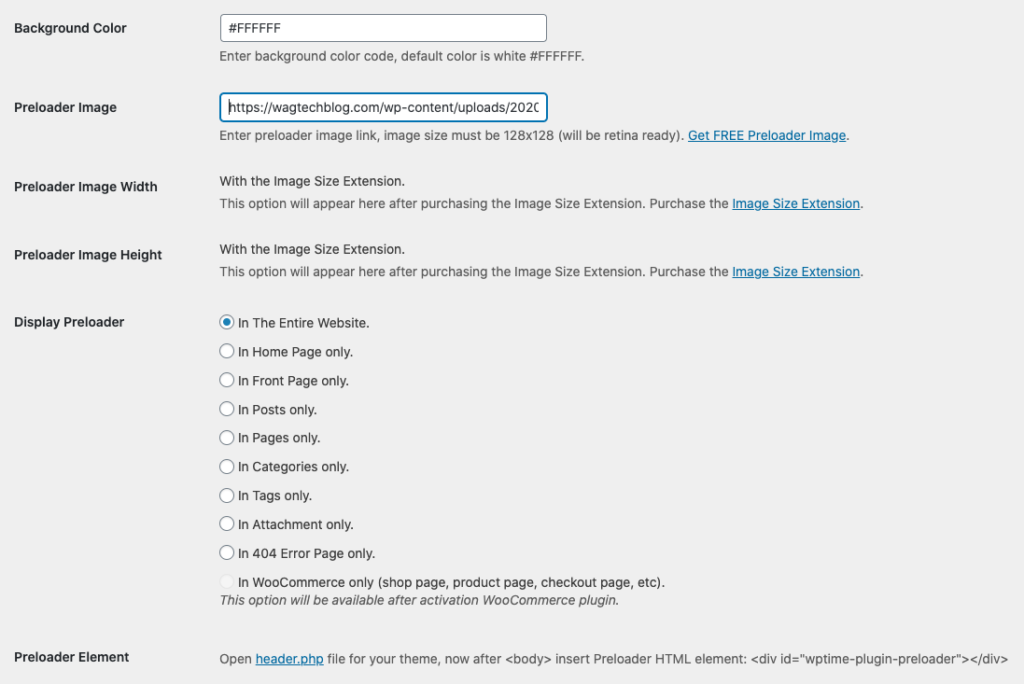 WordPressのローディング画面をおしゃれにするプラグイン「Preloader」の使い方 - wagtechblog